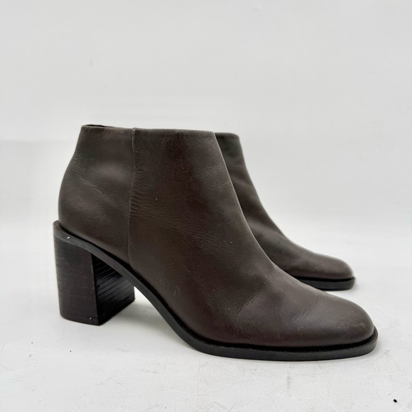 Calico | Shoes | Calico Brown Leather 9s 00s Y2k Grunge Block Heel ...